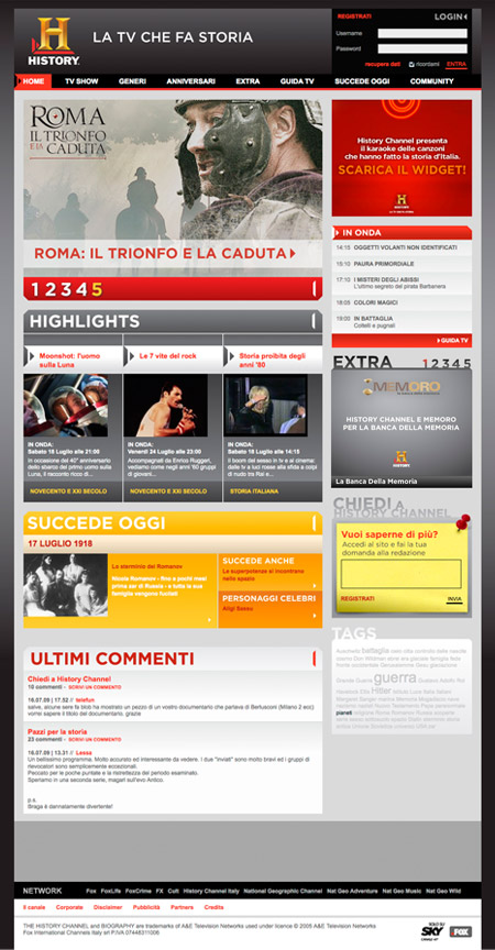 History Channel | IT | Flyer new media